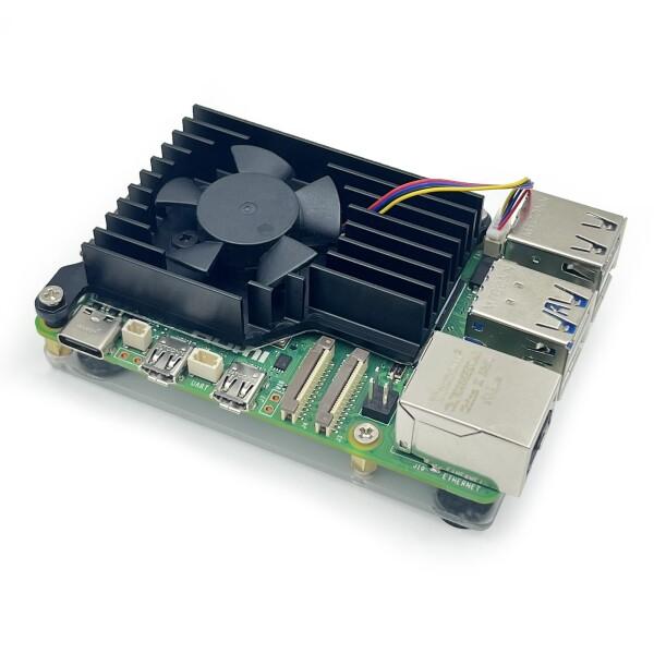 Awxlumv Raspberry Pi 5用アクティブクーラー 30mm PWM 4ピン冷却ファンPi 5ヒートシンク サーマルテープとアクリルベースプレート付き商品コード：49070885942型番：APi5-031. Raspberr...