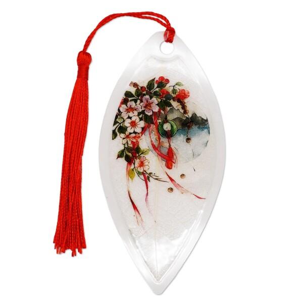 しおり ブックマーカー おしゃれ 風景 鮮やか 読書 (花　レッド)商品コード：49071076760型番：ACC1101カラー：花　レッドしおり ブックマーカー おしゃれ 風景 鮮やか 読書