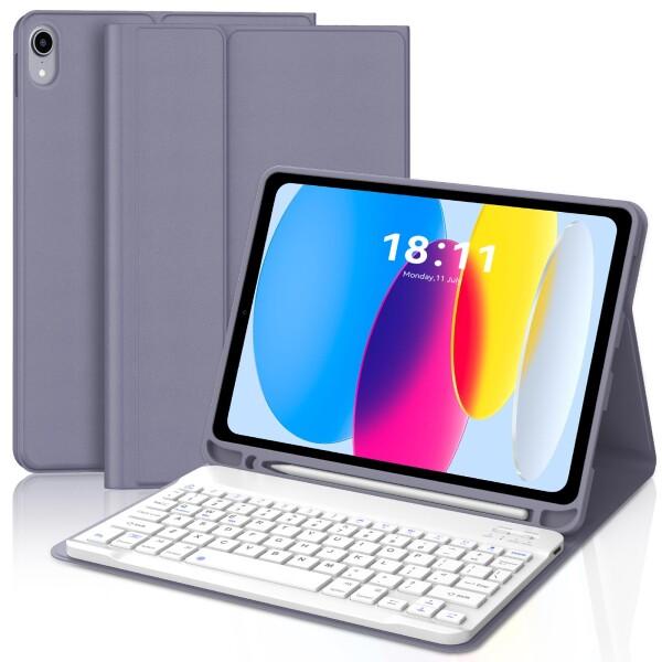 SENGBIRCH iPad 第10世代 キーボード ケース 10.9インチ 軽量 iPad A16 11世代 ケース キーボード付き ワイヤレス Bluetoothキーボードカバー 多角度調整 オートスリープ機能付き Pencil収納 耐...