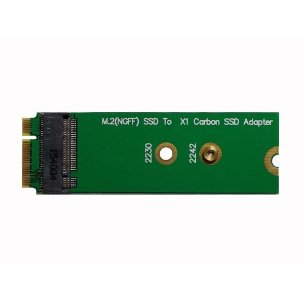 M.2 NGFF 2230/2242 SSD to レノボ Thinkpad X1 Carbon Gen.1 26pin SSDに変換アダプタ商品コード：49071612720型番：CAD07006サイズ：M.2 SATA 2230/224...