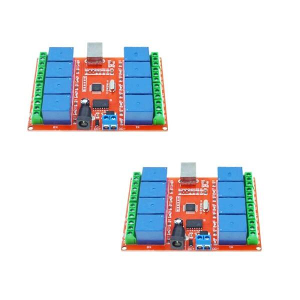 2PCS Relay Module Free Driver USB Control Switch PC Intelligent Control (CH8 12V)商品コード：49071614871型番：755752732104カラー：CH8...