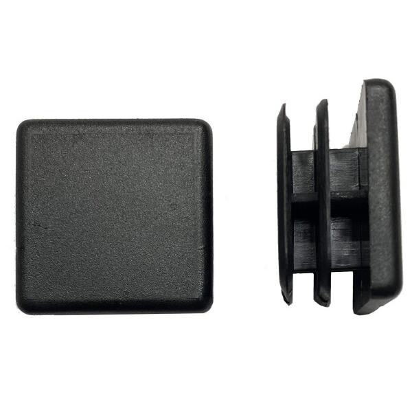dexierp Protection Force 1" 25mm (パック 4) スクエア OD チューブ プラスチック インサート プラグ チューブ ポスト エンド キャップ 椅子 グライド SQI25X25-(4 パック)商品コード：4...