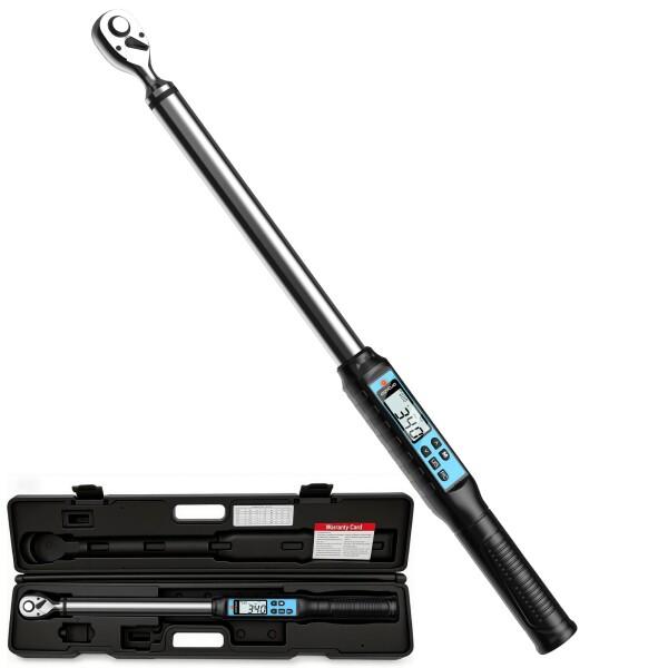 GOYOJO デジタルトルクレンチ 高精度 トルクレンチ 耐久性 3モード・4単位 多用途 1/2インチドライブ、記録999 件 自動車整備 タイヤ交換 オートバイ 自転車 DIY 日本語説明書付き 測定範囲10.2~340Nm（1/2)商...