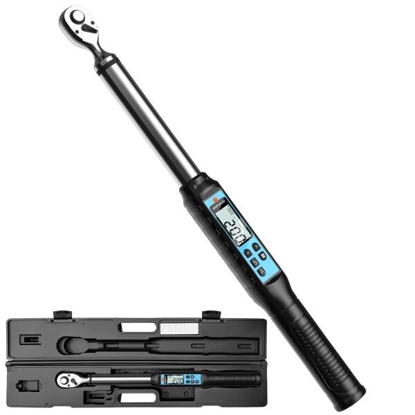 GOYOJO デジタルトルクレンチ 高精度 トルクレンチ 耐久性 3モード・4単位 多用途 1/2インチドライブ、記録999 件 自動車整備 タイヤ交換 オートバイ 自転車 DIY 日本語説明書付き 測定範囲6~200Nm（1/2)商品コー...