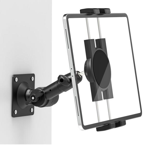 ipad 壁掛け ホルダー タブレット壁掛けスタンド 頑丈 耐荷重 落下防止 タブレット壁取り付け、調節可能、家庭、教室に適している 日本語説明書付き 4.7〜13 インチ全機種対応 iPad Pro 12.9/iPad Air/iPad ...