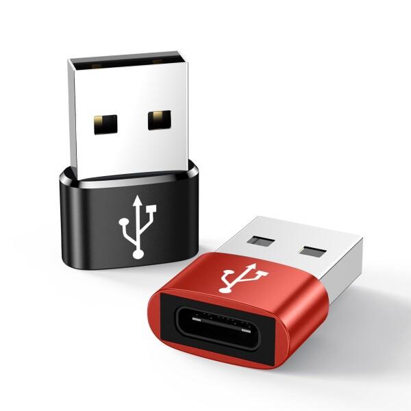 Type-C 変換アダプタ USB Type C (メス) to USB 2.0 (オス) 変換アダプタ Quick Charger 3.0対応 USB 2.0 高速データ転送 OTG対応 MacBook Pro/Air/iPad Pro ...