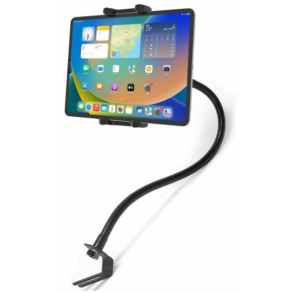 シートボルト タブレット 車載 ホルダー ラック用 ipad スタンド 金属製の長いアーム 車 運転席 スマホホルダー 安定性 360度回転 自由調節 日本語説明書付き 4-13インチ多機種対応：iPad Pro 12.9 11 9.7 A...