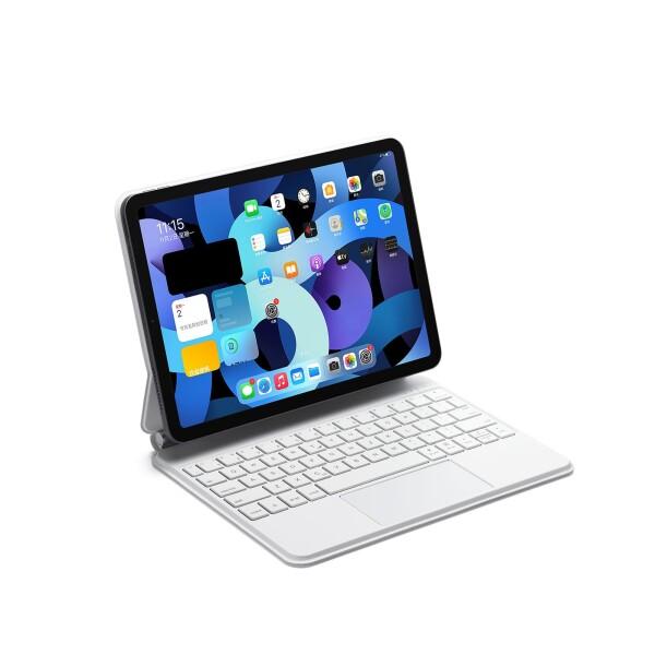 マジックキーボード iPad Pro 11inch対応スマート iPad Air4/5 10.9inch通用 トラックパッド に対応し 磁気吸着 多点押圧タッチパネルを備え とiPad 適用 キーボード bluetooth (ホワイト)商品...