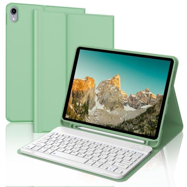 SENGBIRCH ipad A16 11世代/10世代 ケース キーボード付き 超軽量 薄型 iPad キーボード付きケース 第10世代/第11世代 Apple pencil収納 ワイヤレス Bluetoothキーボードカバー 着脱式 多...