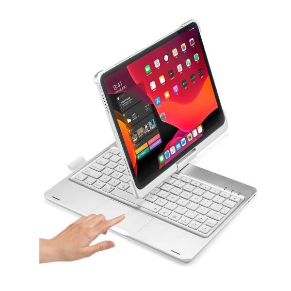 360度回転 iPad Air 11 インチ (M4/M3/M2)用の キーボードケース タッチパッド付き iPad Air 第5/4世代 10.9 インチ iPadPro11 第4/3/2/1世代用の キーボード付き カバー 一体型 バッ...