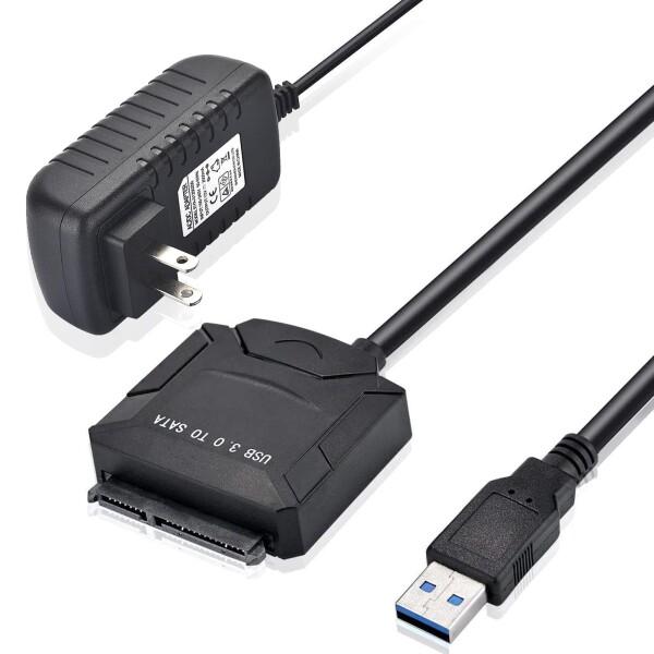 WOSOB SATA USB 変換ケーブル hdd usb 内蔵 hdd 外付け化 2.5 3.5インチ sata usb変換 SSD UASP対応 最大5gbps 高速転送商品コード：49073090769型番：S001【SATA USB...
