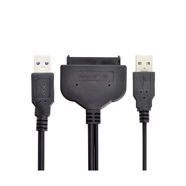 Chenyang SATA - USB 3.0 アダプターケーブル 5V 電源 6Gbps サポート 2.5インチ 外付けSSD HDD HDD HDD 22ピン Sata III商品コード：49073090772型番：U3-067-HXカ...