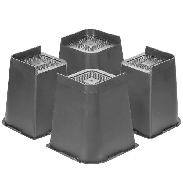 継ぎ脚 高さ調節 こたつ 継足し ベッド・テーブル・ソファ・机・こたつ 高さを上げる足 テーブル脚台 多段階 高さ調節脚 暖房器具 ABS 4個セット 高さ20.4cm商品コード：49073230755型番：DZ-8CTXH4サイズ：高さ2...