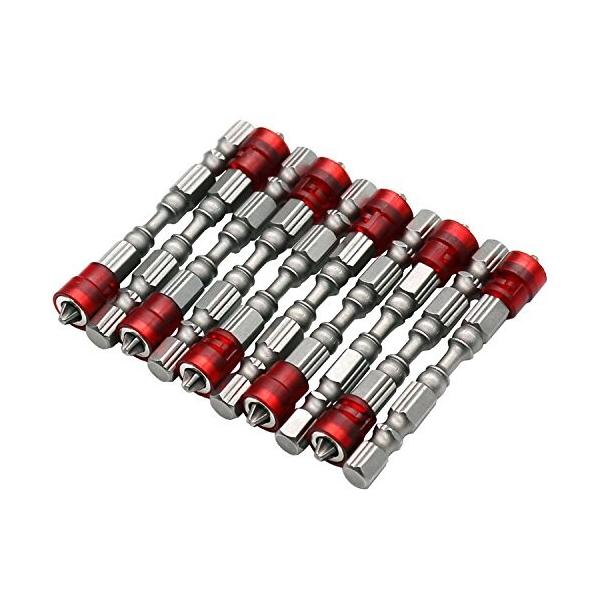 zmart 65mm マグネット スクリュードライバビット 石膏ボード ドライウォール Ph2 プラス 磁気 乾式壁 1/4 " 6.35mm 六角 シャンク 深さ ストップ商品コード：49073268441型番：65mm65mm マグネッ...