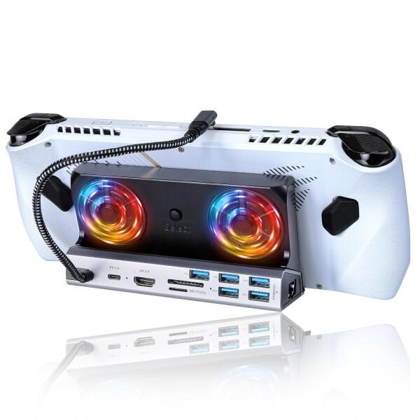 K＆SGAMER DOCKING STATION ドッキングステーション 小型 ゲーミングドック 10in1 機能 ポート スタンド 充電 Steam Deck ROG Ally Legion GO iPad商品コード：4907336224...