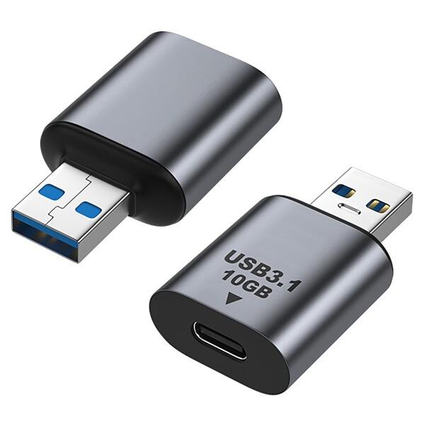MUXER USB Type C 変換アダプタ、USB3.1 USB-C メス to USB3.1 USB-A オス 変換 アダプター、10Gbps高速データ転送、36W急速充電、OTG対応 (2個)商品コード：49073364258型番：...