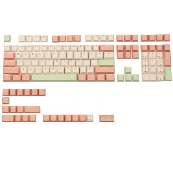 Happy Balls キーキャップ PBT Cherry プロファイル ダブルショット MX キーキャップ 英語配列 互換性があります ANSIレイアウト 61/68/75/81/84/87/98/104/108 MXスイッチ メカニカル...