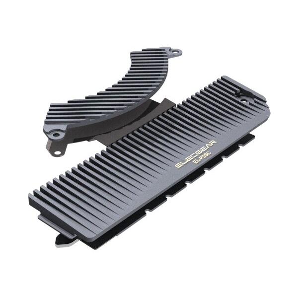 ElecGear PS5 ProとSlim SSD ヒートシンクUltra、EL-P5SP ヒートパイプ + 2x アルミニウム クーラー + ヒートブリッジ、内部 PCIe M.2 NVMe Gen4 メモリ用、SSD 固定キット商品コー...