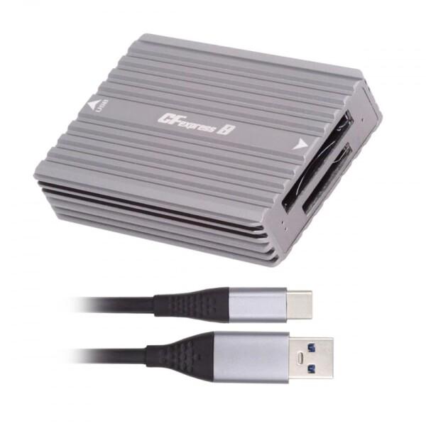 CY カードリーダー USB3.1 Type-C USB3.0 Type-A から CF Express 拡張 CFE Type-A および Type-B CFA R5 Z6 Z7 CFB メモリカード商品コード：49073886389型番...