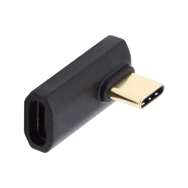 CY アダプター USB4 Type C オス-メス延長 240W 電源 40Gbps データ 8K ビデオアダプター ロープロファイル 左右角度商品コード：49073889767型番：UC-103-LP-HXカラー：Black Angle...