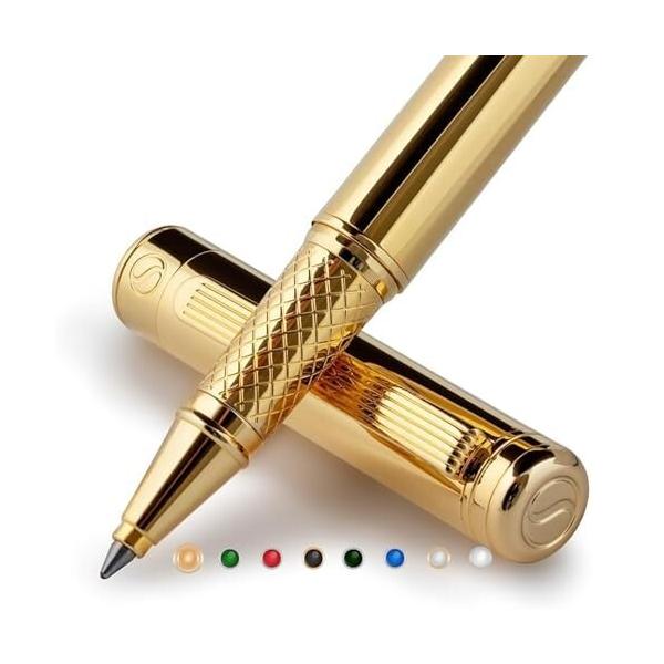 Scriveiner ビジネス 就職祝い 昇進祝い 誕生日 ギフト プレゼント 男性 女性 Stunning Gold Rollerball PenLuxury商品コード：49074111586型番：Classic-Gold-RB-JPカラ...