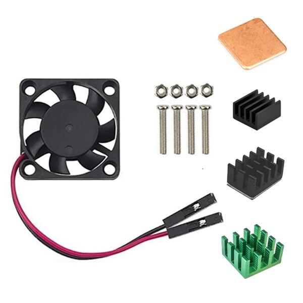 Easycargo Raspberry Pi ファン ヒートシンクキット 冷却クーラー Raspberry Pi 3、Pi 2、Pi Model B+用 (グリーン 1パック)商品コード：49074115570型番：ES-HF01G-RPI...