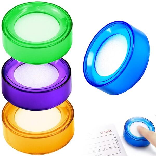 紙めくり スポンジ 紙めくり器 4個セット 指加湿器 海綿スポンジケース 切手貼り 切手ぬらし器 伝票書類めくり 紙幣の勘定 作業効率を向上 分解清掃が簡単 事務用品 オフィス用品（4色各1本）商品コード：49074289169型番：xr-...