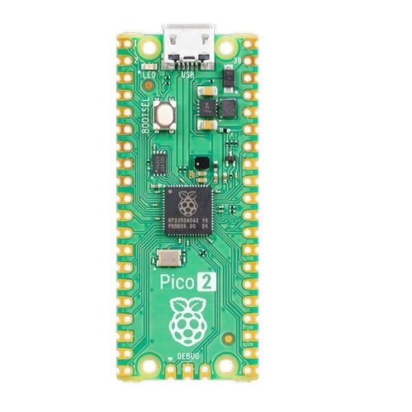 Raspb Pi Pico 2マイクロコントローラーボード、公式RP2350チップ、デュアルコア&amp;デュアルアーキテクチャデザイン、さまざまな開発キットオプション(RPi Pico 2)。商品コード：49074294692型番：Ras...
