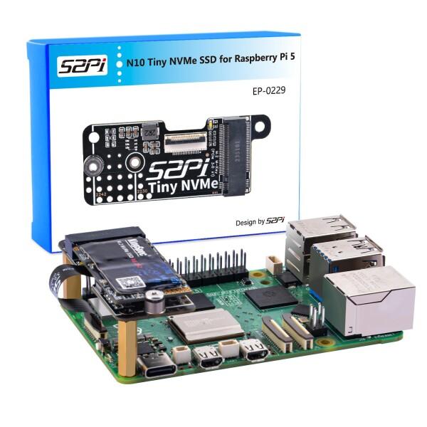GeeekPi N10 タイニー PCIe M.2 Key-M NVMe SSD PCIe ペリフェラルボード、Raspberry Pi 5用、M.2 NVMe SSD 2230および2242をサポート商品コード：49074295331型番...