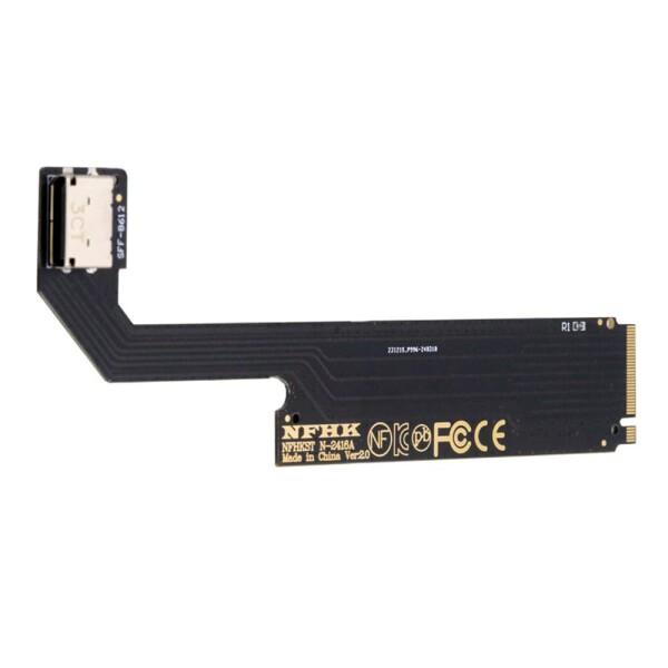 NFHK PCI-E 4.0 M.2 M-Key to Oculink SFF-8612 SFF-8611 ホストアダプター 2024 ThinkBook 16+ AMD8845 外部グラフィックスカード&amp;SSD用商品コード：490...