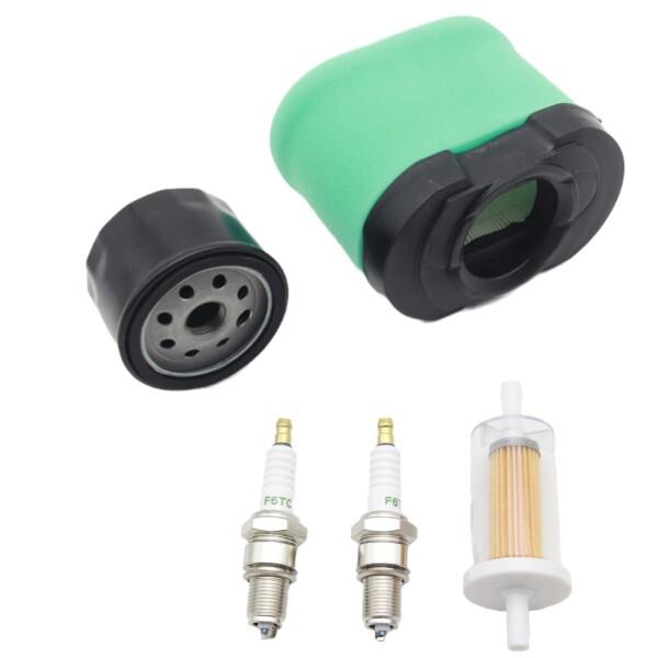 Briggs and Stratton Extended Life Series -792105 エアフィルター 696854 492932S オイルフィルター 燃料フィルター スパークプラグ2個 芝刈り機用 407777 445877 M...