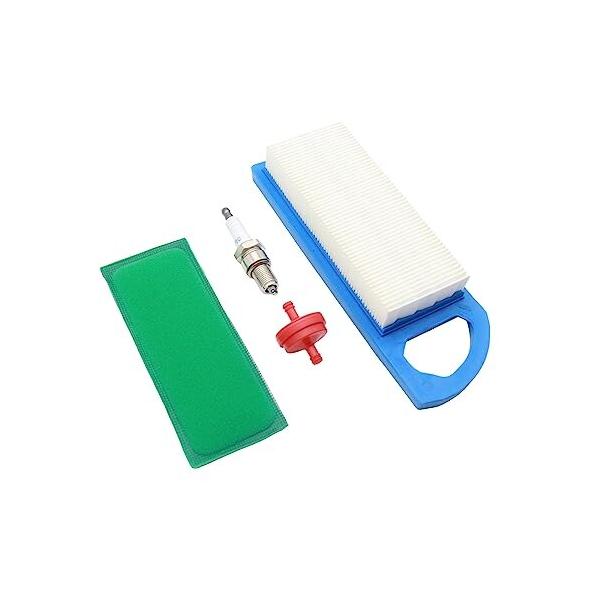 高性能Lt1000 エアフィルターキットでエンジンを強化 ? 芝刈り機のエンジンパワーを697153で強化 Intek 15-18.5HPとの完璧な互換性 ? 燃料フィルターとスパークプラグ付き商品コード：49074542927型番：697...