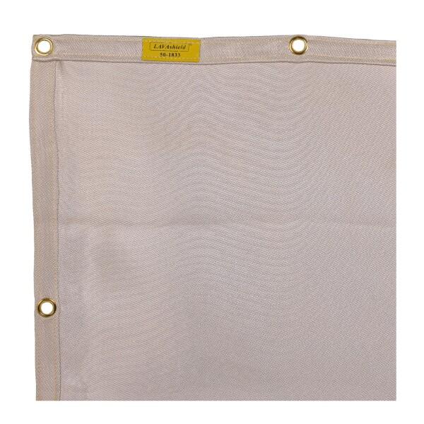 Weldas(R) LAVAshield(R) シリコン ガラス溶接ブランケット、50-1833、600 グラム/m2 のシリカ生地製、耐熱温度 1000[度]、エッジに沿った耐久性の高い真鍮グロメット、81cm x 81cm。商品コード：...