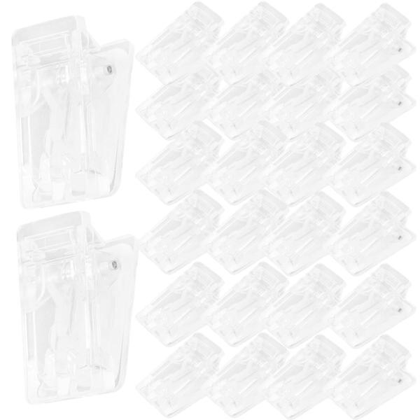 DOITOOL 透明スプリングクリップ 100個セット 1.00インチ 粘着式 ミニクリップ 写真 タペストリー ハンギング用 事務用品 Diy向け商品コード：49074585615型番：06232S1800サイズ：2.5X1.2CMカラー...