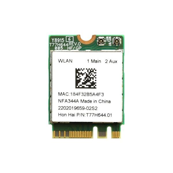 Laptopdiyparts Qualcomm Atheros QCNFA344A デュアルバンド 2.4GHz/5GHz 2x2 867Mbps 802.11abgn/ac+Bluetooth 4.1 M.2 無線LANカード商品コード：...