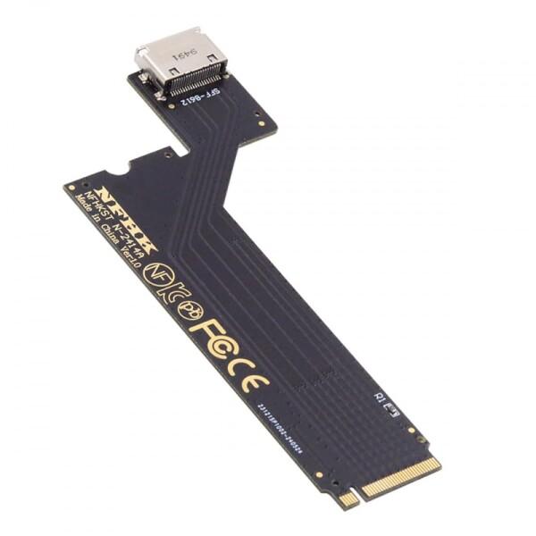 CY カード PCI-E 4.0 M.2 M キーから Oculink SFF-8612 SFF-8611 ホスト アダプター (2024 ThinkBook 14+ AMD8845 外部グラフィック カード &amp; SSD 用)商品コ...