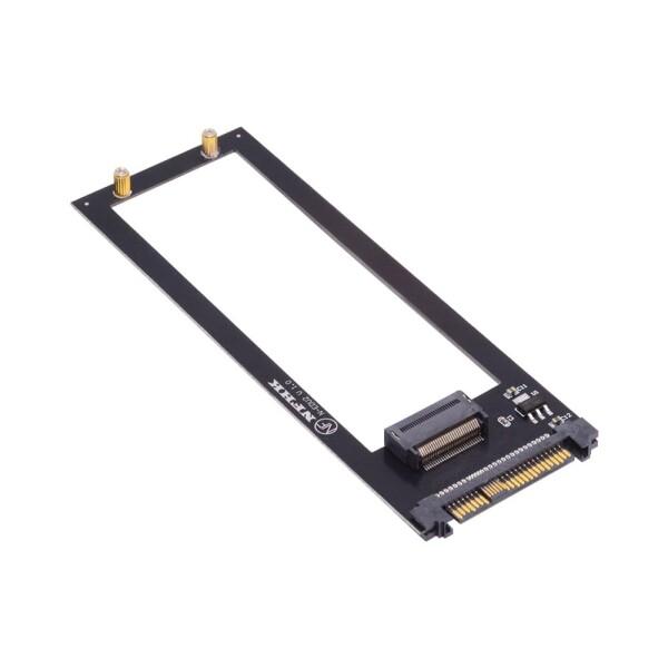 NFHK U.2 SFF-8639 ホスト 〜 PCI-E 定規 1U GEN-Z EDSFF 9.5mm 15mm 25mm ショート SSD E1.S ヒートシンク PM9A3 PM9D3 P5801X キャリア アダプター商品コード：...