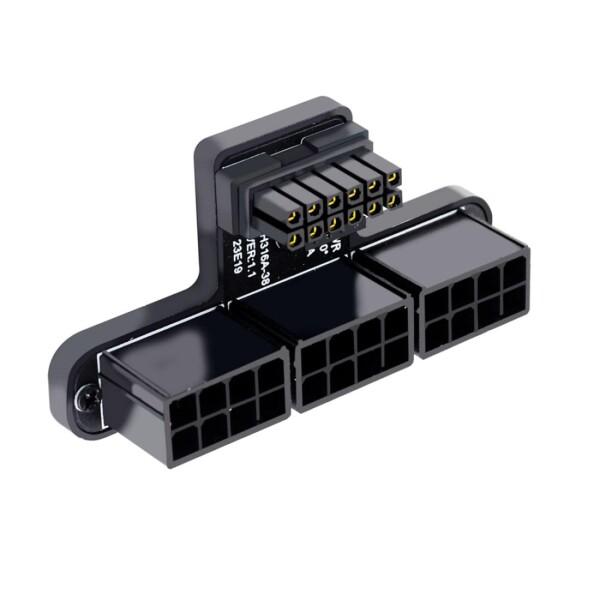 chenyang ATX3.0 PCI-E 5.0 12VHPWR 16ピン 電源モジュラー - 3 ATX 8ピン コネクターアダプター 4080 5090TIグラフィックカード用 90度下向き。商品コード：49074593178型番：C...