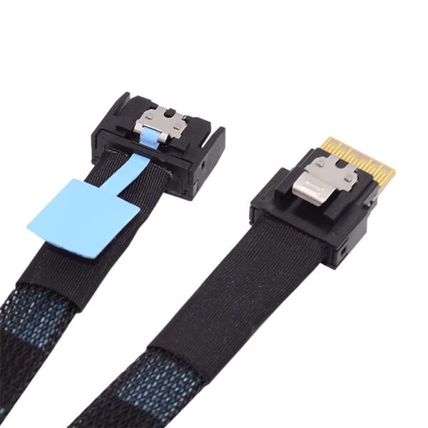 NFHK PCI-E 5.0 Mini Cool Edge IO MCIO PCI-E 4i 38ピン オス - SFF-8654 スリムライン 4X エクステンダーケーブル 50cm商品コード：49074595813型番：NF-SF-07...