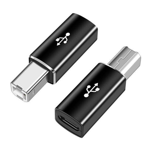 Type-CからType-B MIDI変換USB C USB B変換アダプタUSB 2.0標準転送レート480 Mbps MIDI変換アダプタ変換プラグ変換アダプタCtoB CtoMIDIブラック（2件）商品コード：49074596706型...