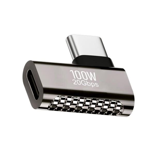 CY 20Gbps USB4 Type C オス-メス 90度 左右角度 100W 電源データ 8K ビデオアダプター USB4.0用商品コード：49074596938型番：HX-UC-124-RI-HXサイズ：20Gbpsカラー：Blue...