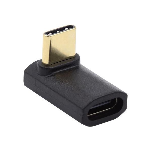 CYアダプター USB4 Type C オス-メス延長 240W 電源 40Gbps データ 8K ビデオアダプター アップダウンアングル商品コード：49074597060型番：UC-103-UP-HXカラー：Black Angled Up...