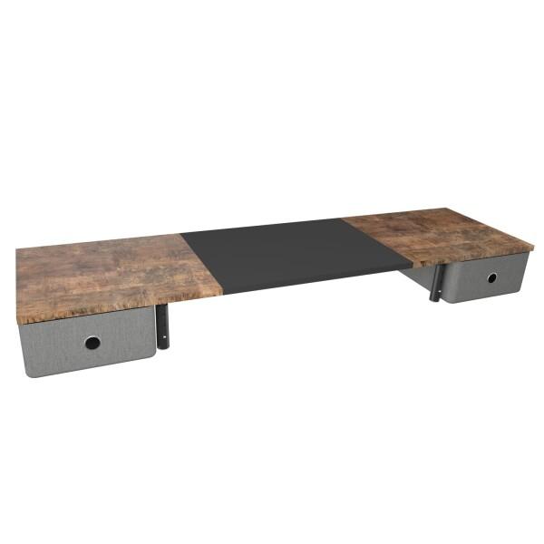 suptek 引き出し付き机上台 ディスプレイ台 モニタスタンド コンピュータモニタースタンド 机上台 パソコン台 pc キーボード収納 文具収納 耐荷重45kg MST019商品コード：49074597401型番：MST019カラー：黒【...