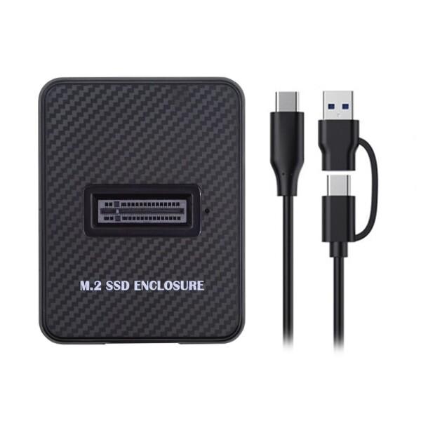 Xiwai USB 3.0 Type-C USB-C から NVME M-key M.2 NGFF SATA RTL9210B チップセット SSD ドッキング 垂直外付け PCBA ケース エンクロージャ商品コード：49074598386...