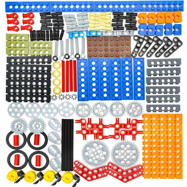 182 テクニック パーツ - ギア、ピン、車軸、コネクタ、レゴ キット MOC STEM プロジェクト ビルディング ブロック用商品コード：49074735343型番：AP03包括的なパーツ選択: セットには、ギア、ピン、車軸、コネクタな...