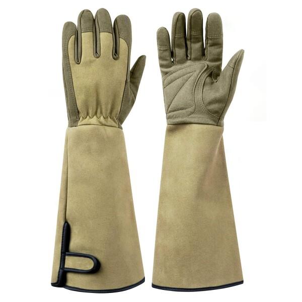 (gwooyi) グーイ 園芸用手袋 ガーデングローブ バラ用手袋 長袖 園芸用品 ガーデンニング 耐穿刺 トゲ防止 棘が刺さらない 作業用 ガーデニング用品商品コード：49074753386サイズ：Lカラー：グリーン【長袖×高防護】腕まで...