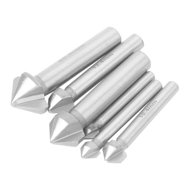 J-ouuo 6 個の面取りカッター ラウンド シャンク 3 刃 90 度高速度鋼皿穴ドリル ビット セット商品コード：49074758071型番：J-ouuovfcg92d70o3 刃 90 度の面取りナイフ、バリのない滑らかな面取り。こ...