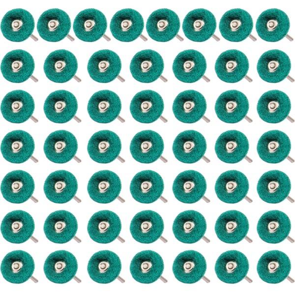 STEBRUAM リューター バフ 50個セット 150番 3mm軸 繊維バフ ミニルータ バフ ホイール ナイロン 布ブラシ 研磨バフ 電動 ドリル リューター ビット 鏡面研磨や金属磨き仕上げ商品コード：49074761233型番：jp...