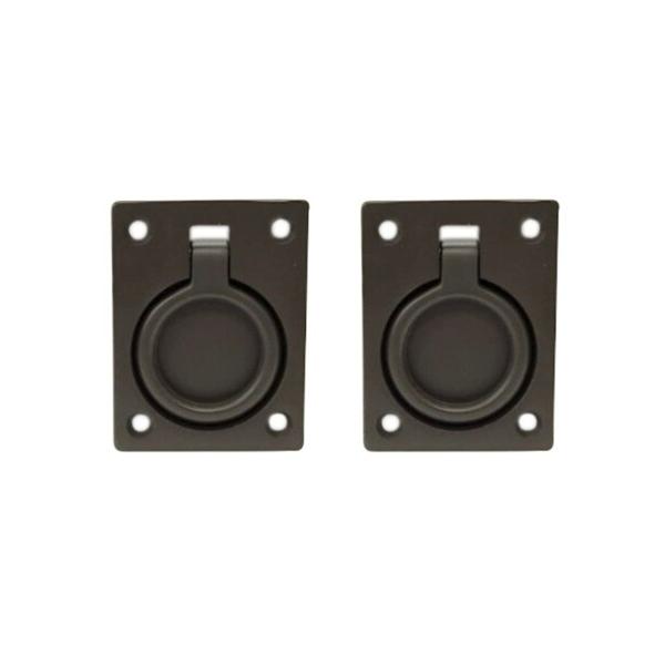 QCAA ソリッド ブラス フラッシュ リング プル, 2-1/2" x 1-7/8", 2パック, ORB US10B, 台湾製商品コード：49074764049型番：P48-002サイズ：2 Packカラー：ORB US10B生産国:台...