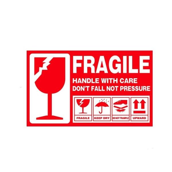 (IPPON)梱包ラベル フラジールステッカー fragile 割れ物注意 天地無用 KEEP DRY 取り扱い注意 シール 荷札 商品発送P06 (A 13*6.5cm 200枚)商品コード：49075456138型番：Ippon_zk_...
